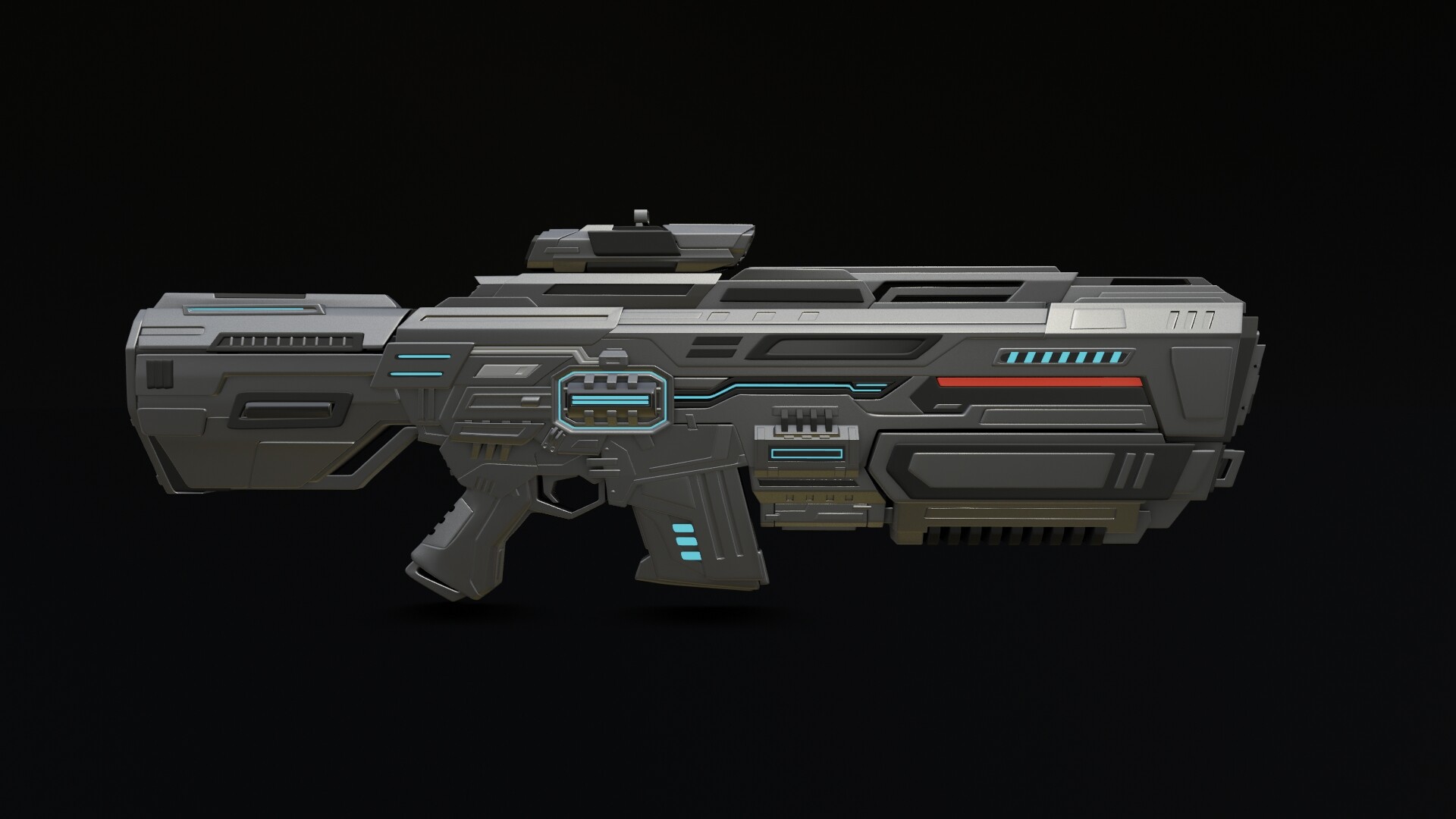 ArtStation - Sci-fi assault rifle (WIP)