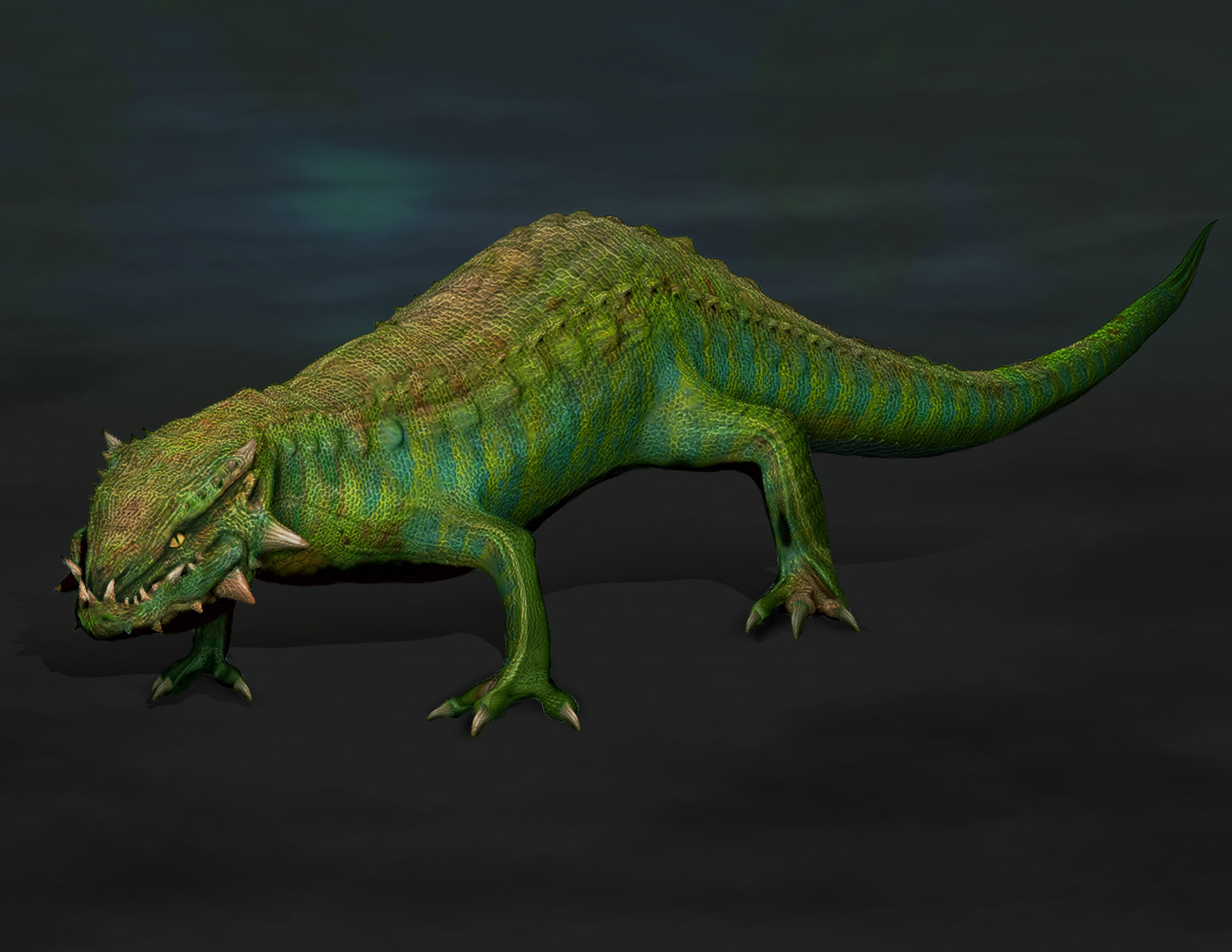 ArtStation - 3D Dino Lizard (process video link in description)
