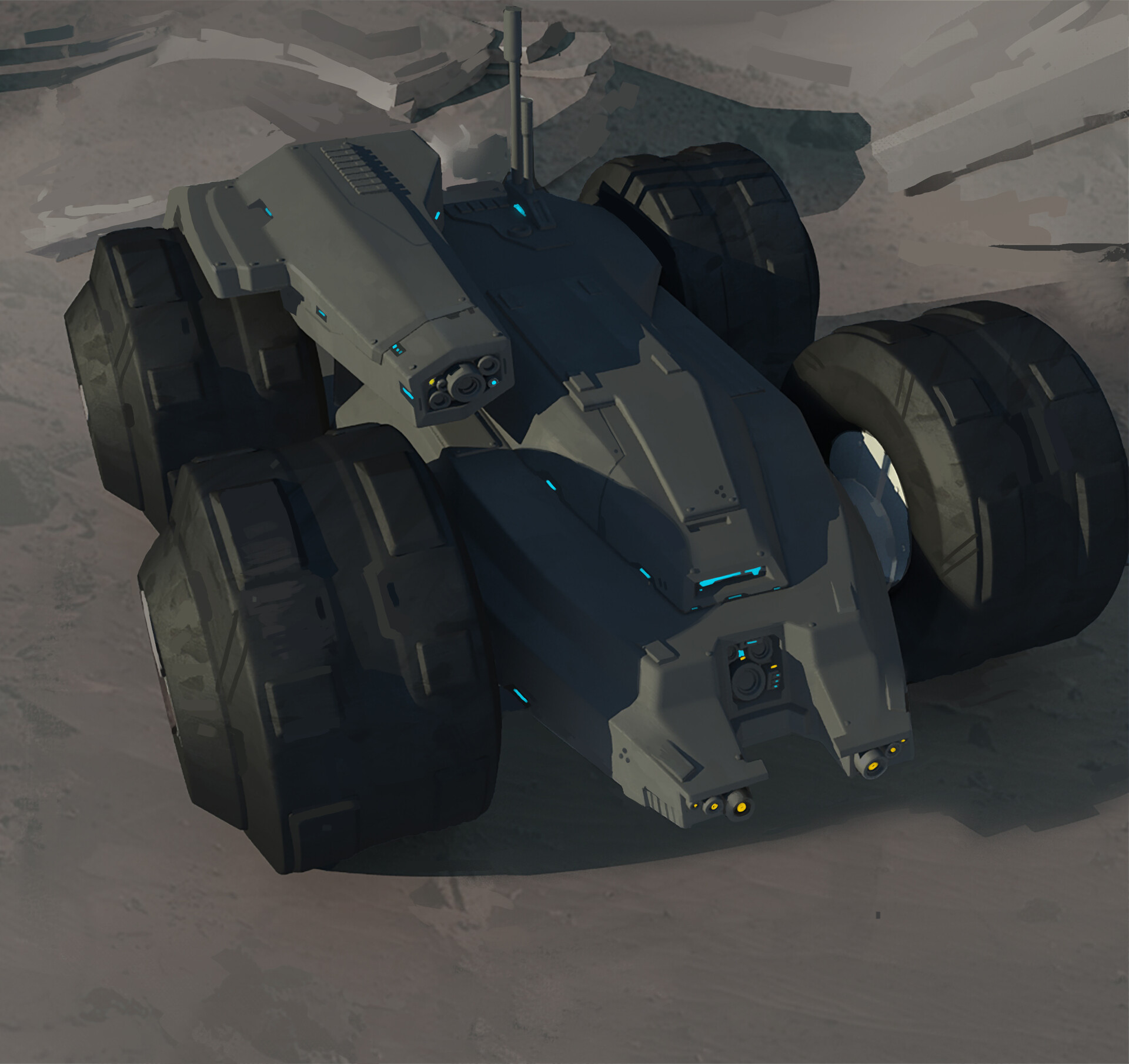 ArtStation - Mega Land Rover Concept Art