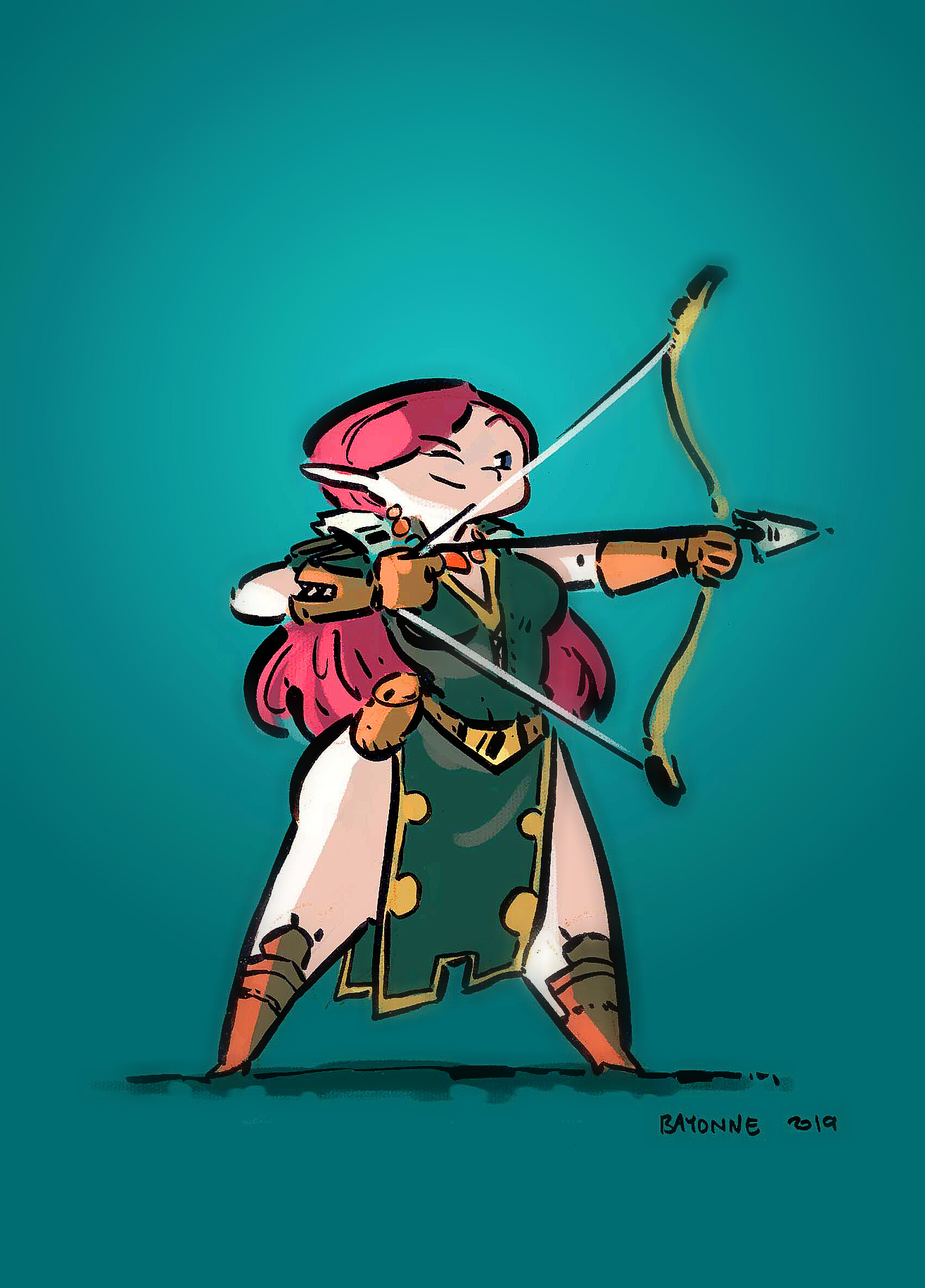 ArtStation - CDC September 2019 : Elf Warrior