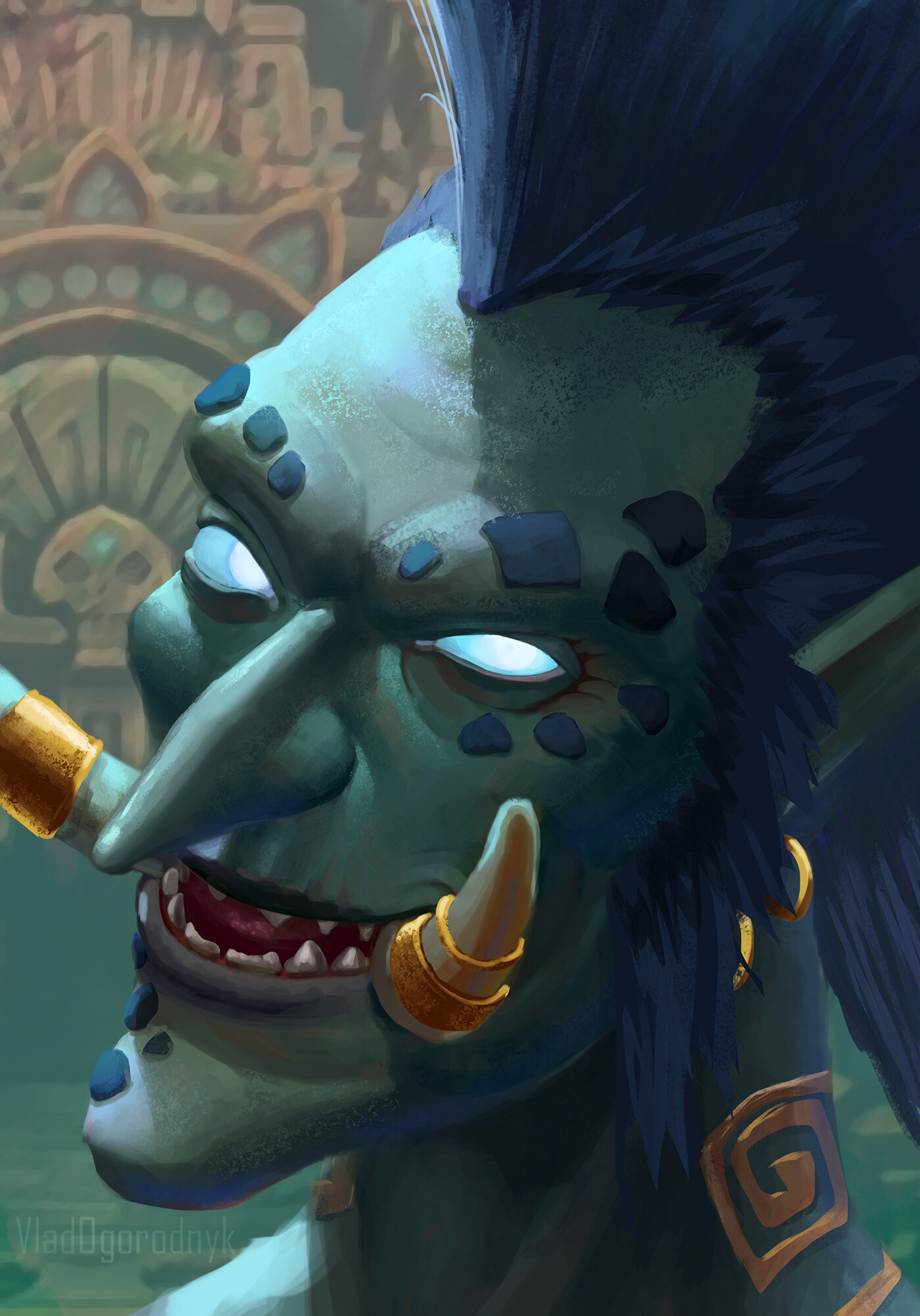 ArtStation - Battle for Azeroth, allied races, quick portraits