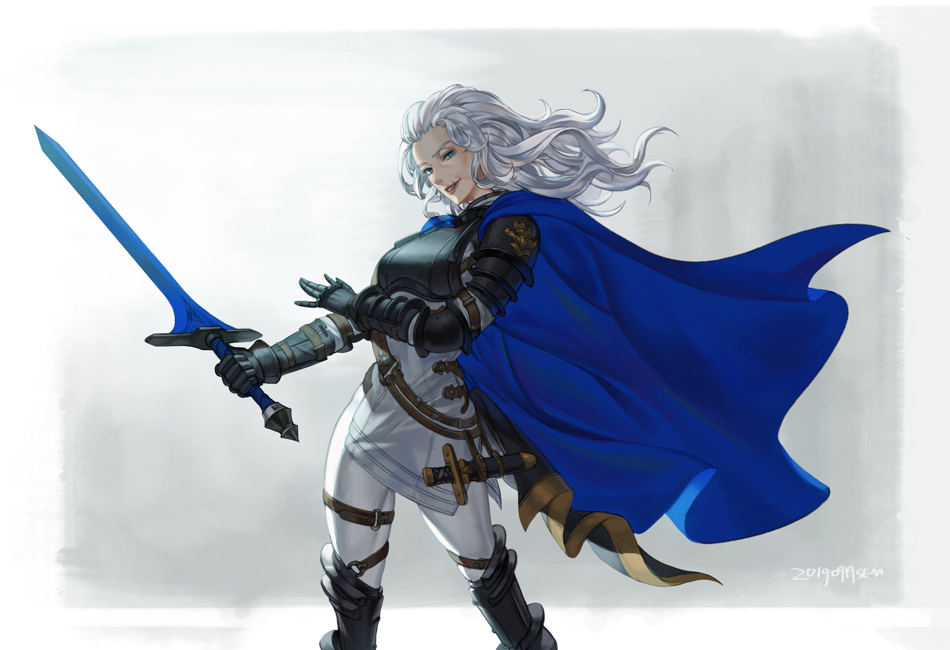 ArtStation - silver hair witch