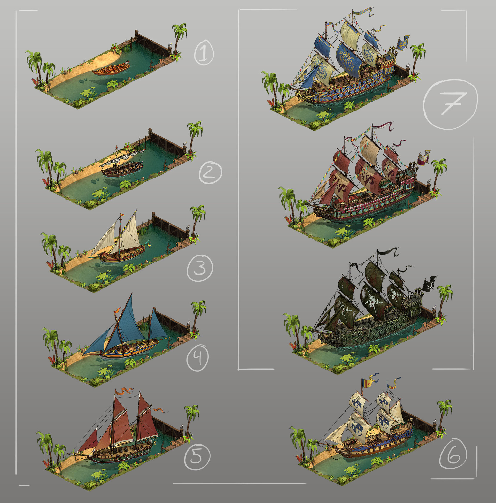 ArtStation - Summer Ships