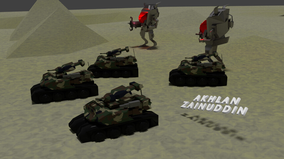 ArtStation - Mecha Walker & Tanks