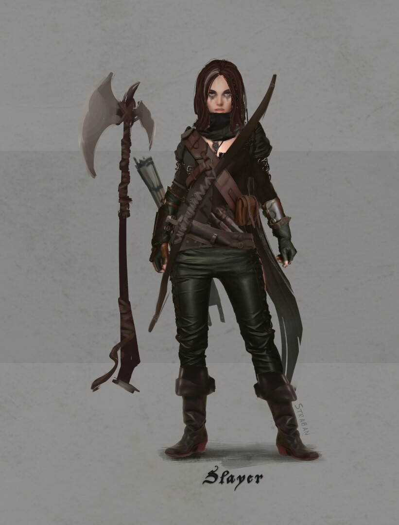 ArtStation - Pathfinder character / Slayer
