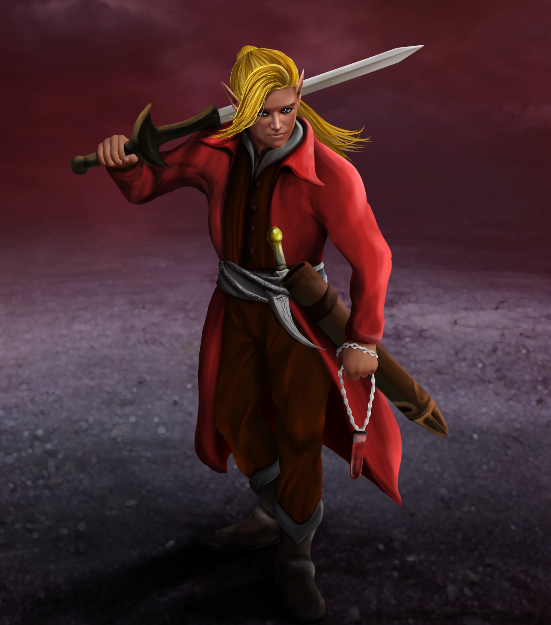 ArtStation - DnD Half-Elf