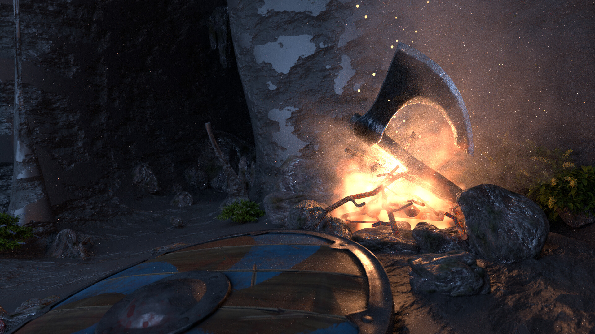 ArtStation - ax on fire