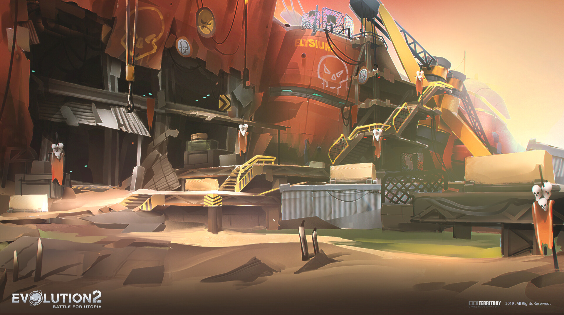 capitanraketa / - Environment concept art - Evolution 2 - Сargo ship ...