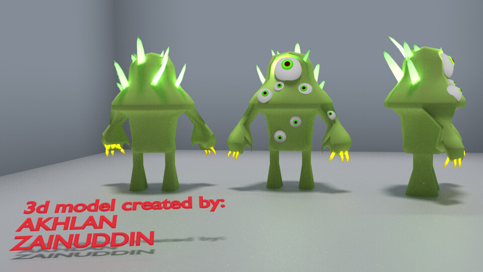 ArtStation - Generic Green Monster