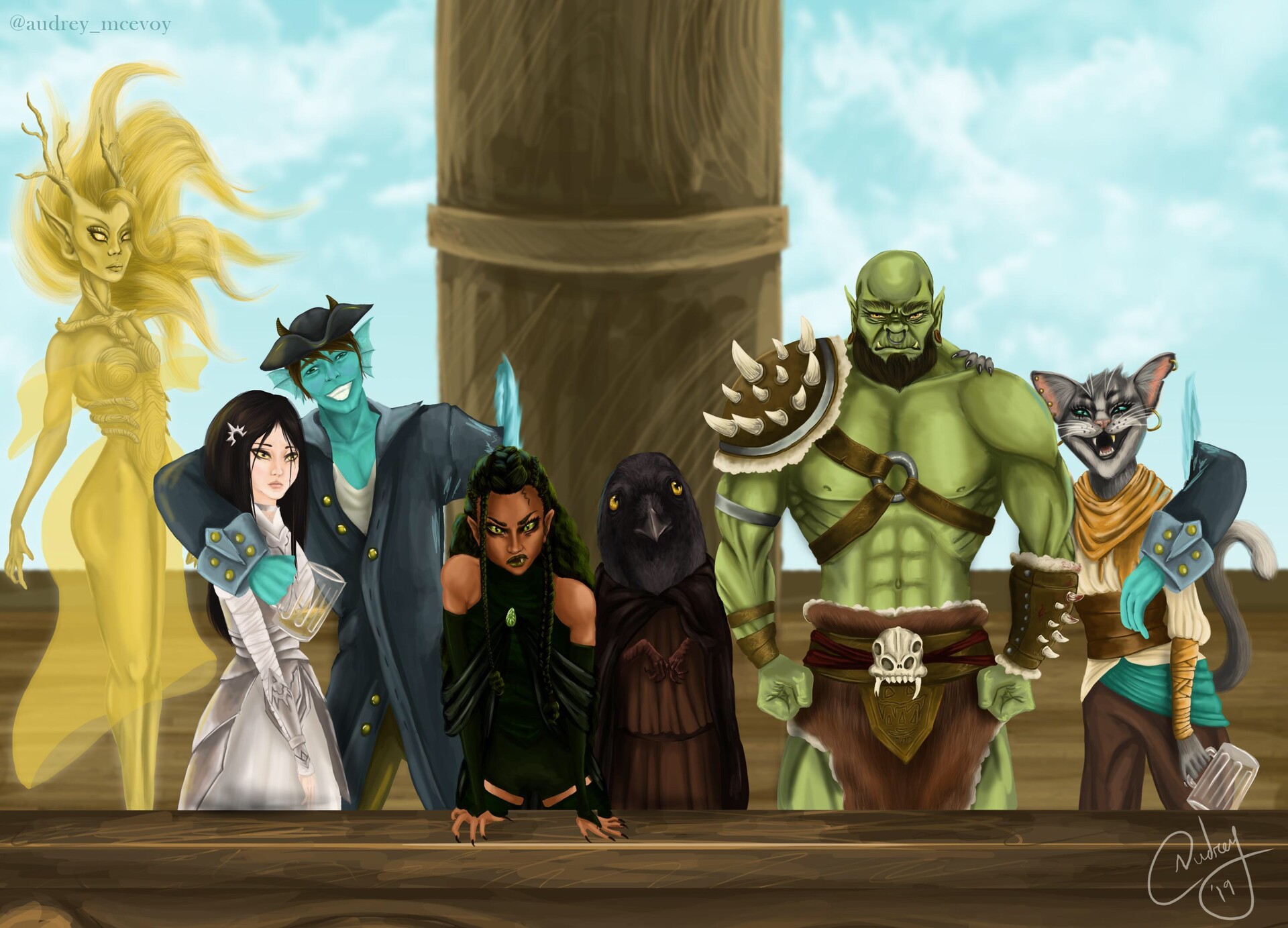 ArtStation - DnD Group Photo