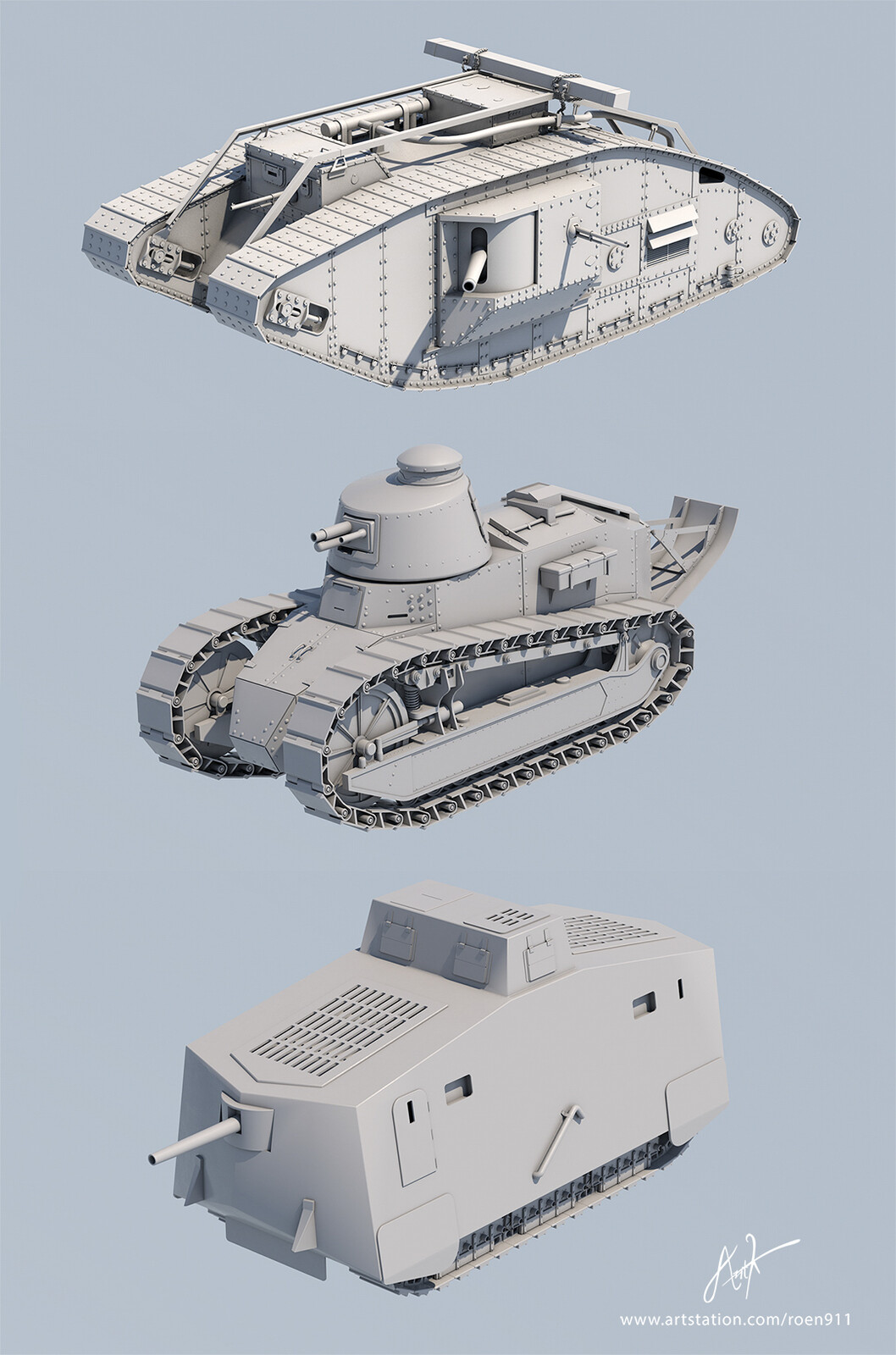Antonis (rOEN911) Karidis - WW1 Tanks (WIP)