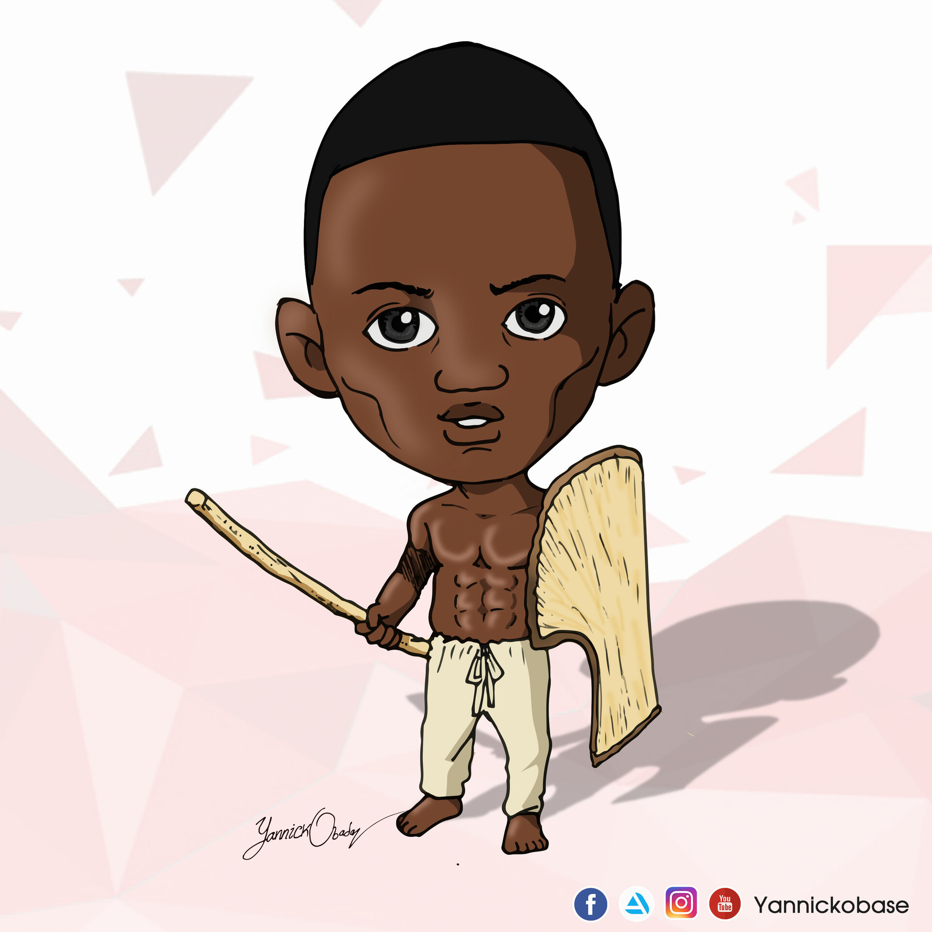 ArtStation - African chibi
