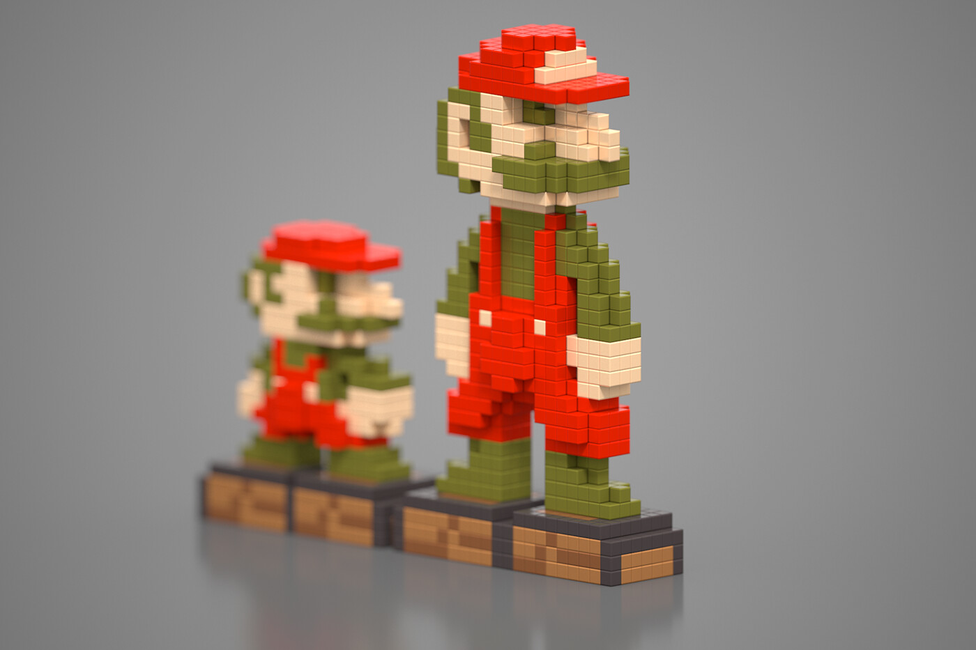 ArtStation - Mario voxel art