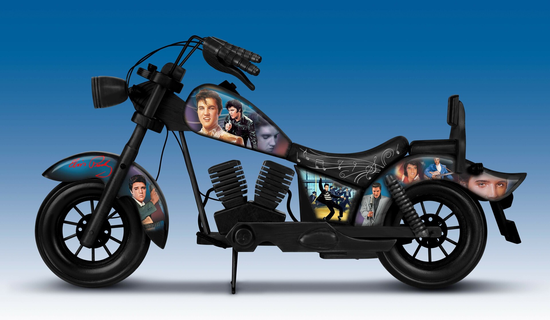 ArtStation - Wooden Elvis Motorcycle