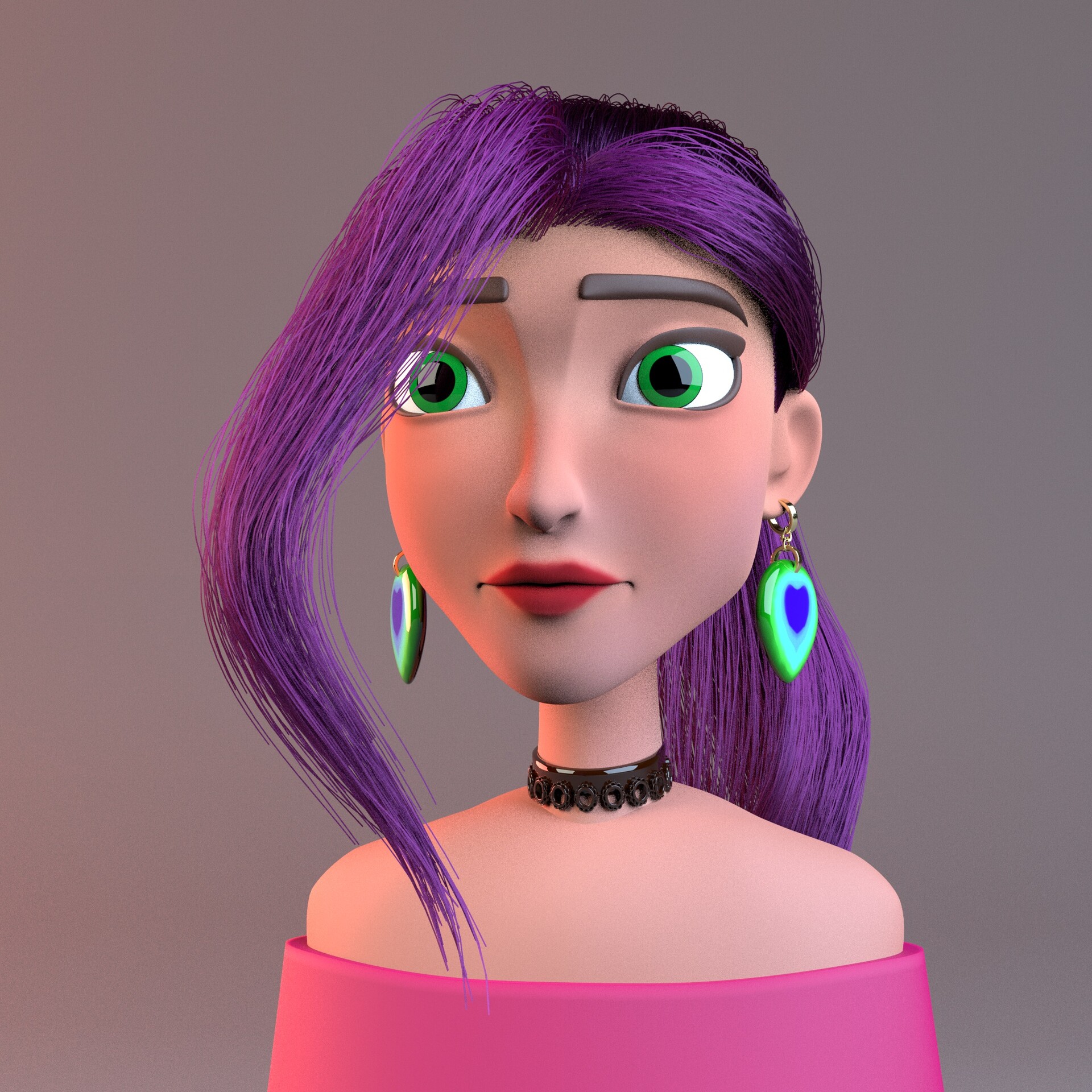 ArtStation - cartoon girl 3d modeling