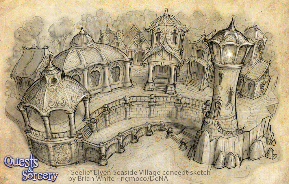 Brian White - Concept Art for Quests & Sorcery mobile game