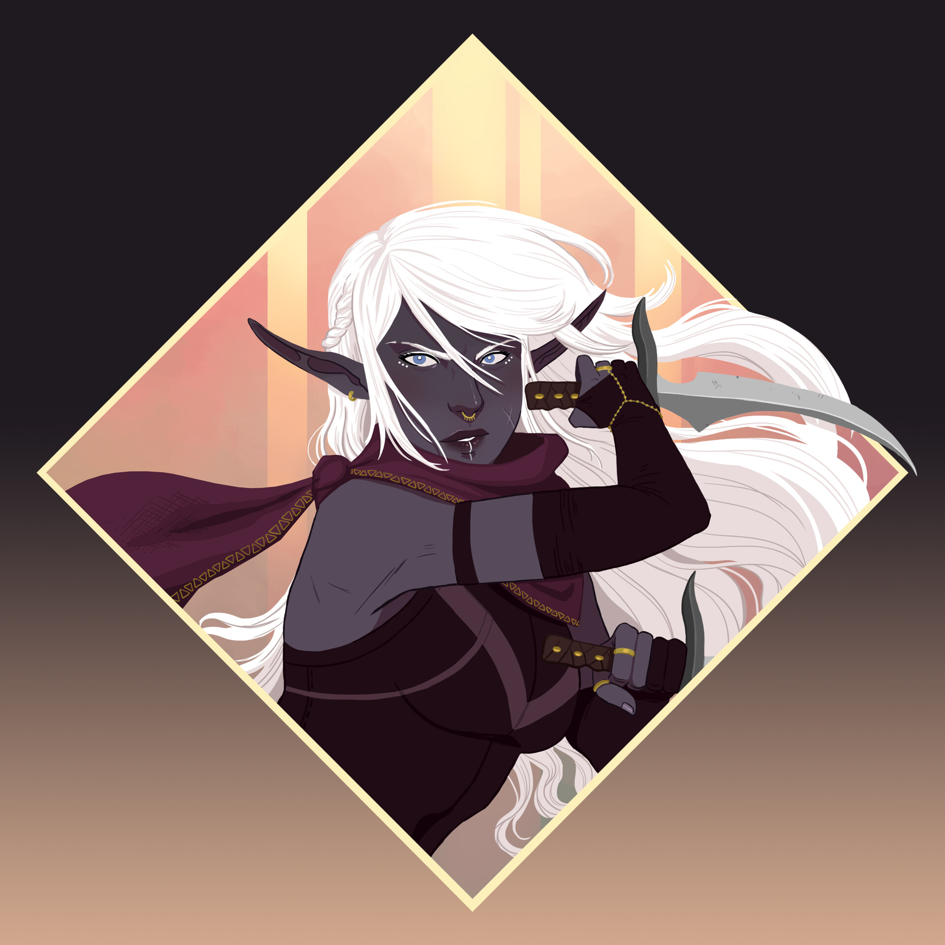 ArtStation - Thiala, the Drow Elf Rogue