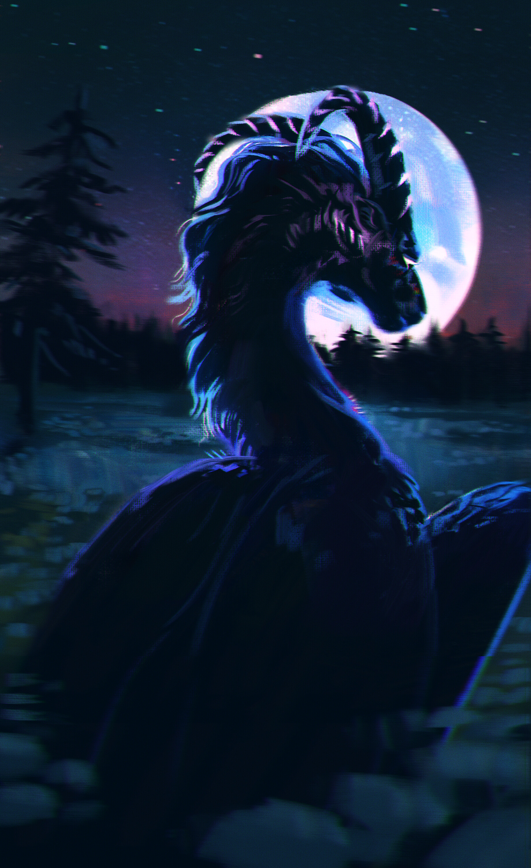 ArtStation - moonlit night