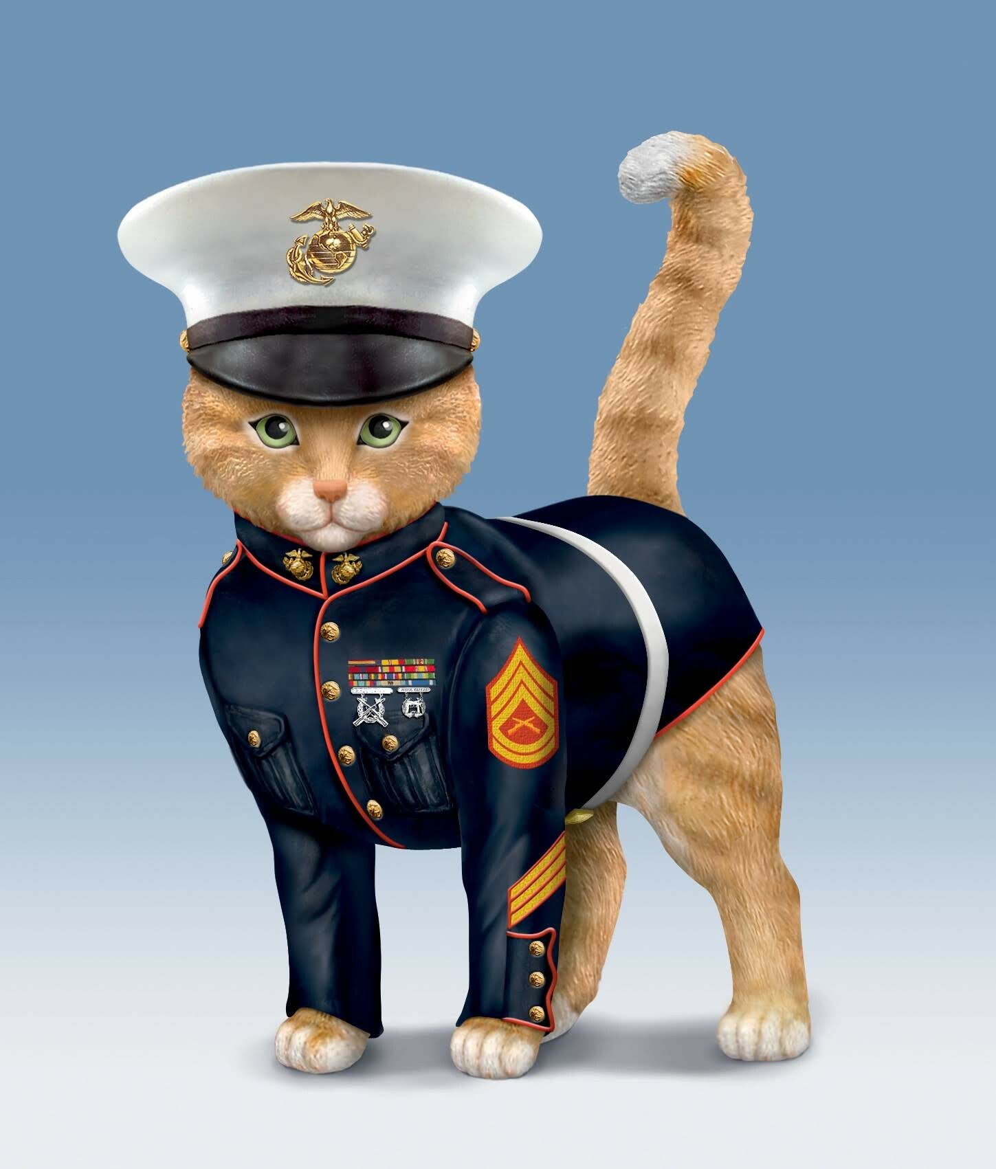 ArtStation - USMC Cat figurine