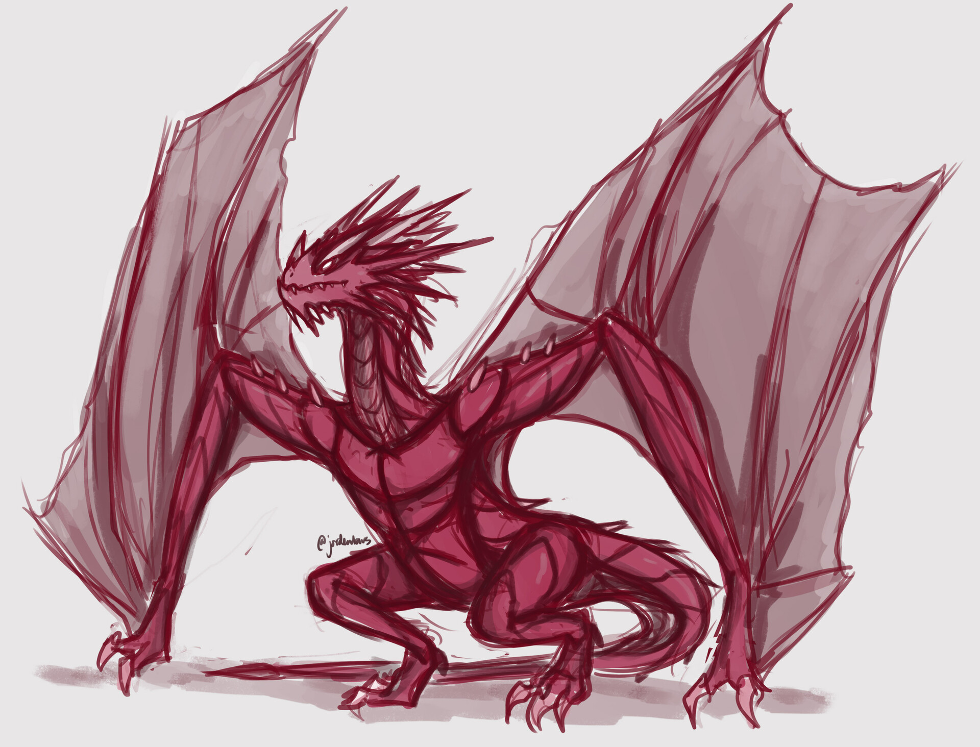 ArtStation - red dragon