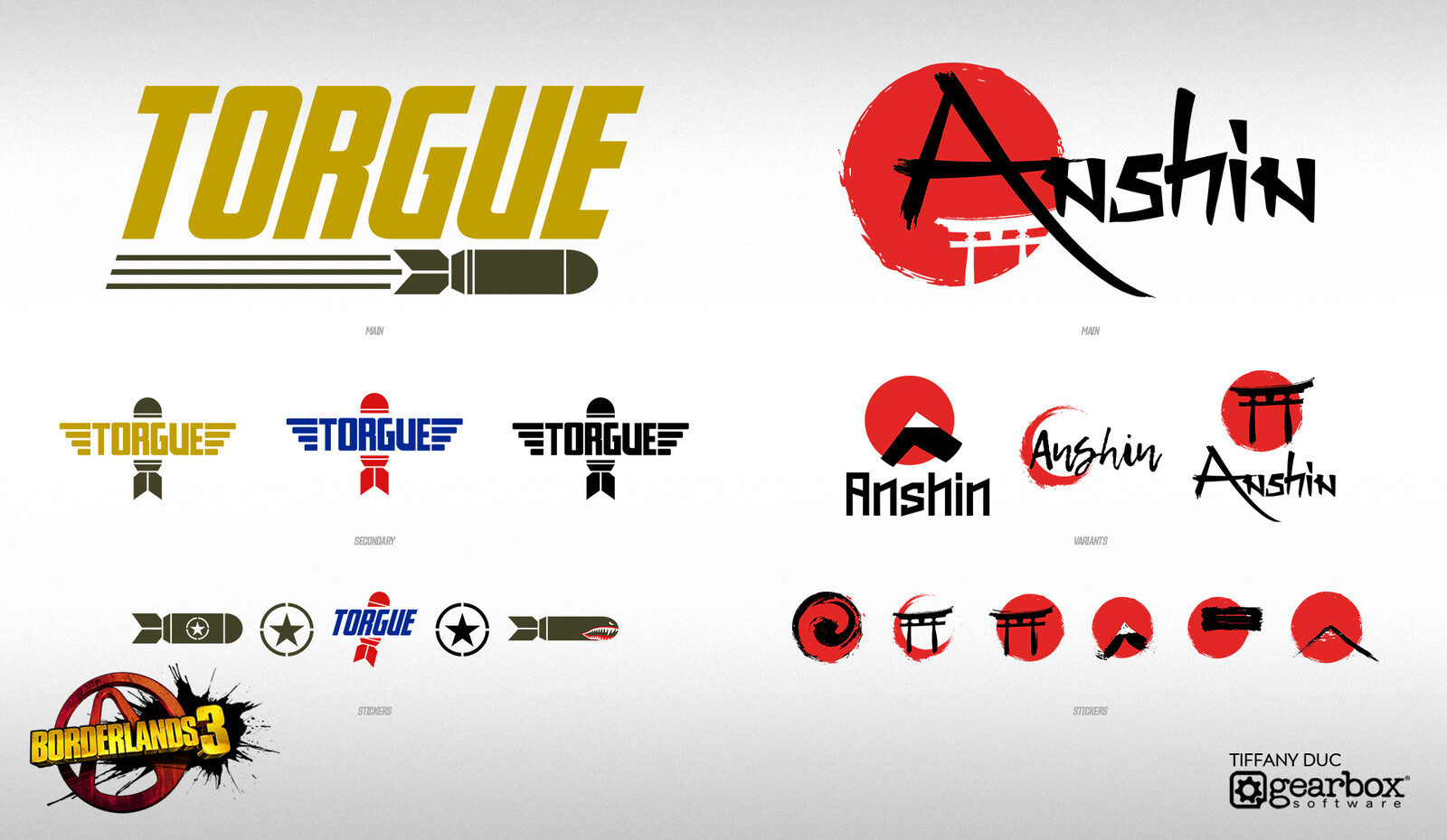 TIFFANY DUC - Borderlands 3: Gun Manufacturer Logos + Branding