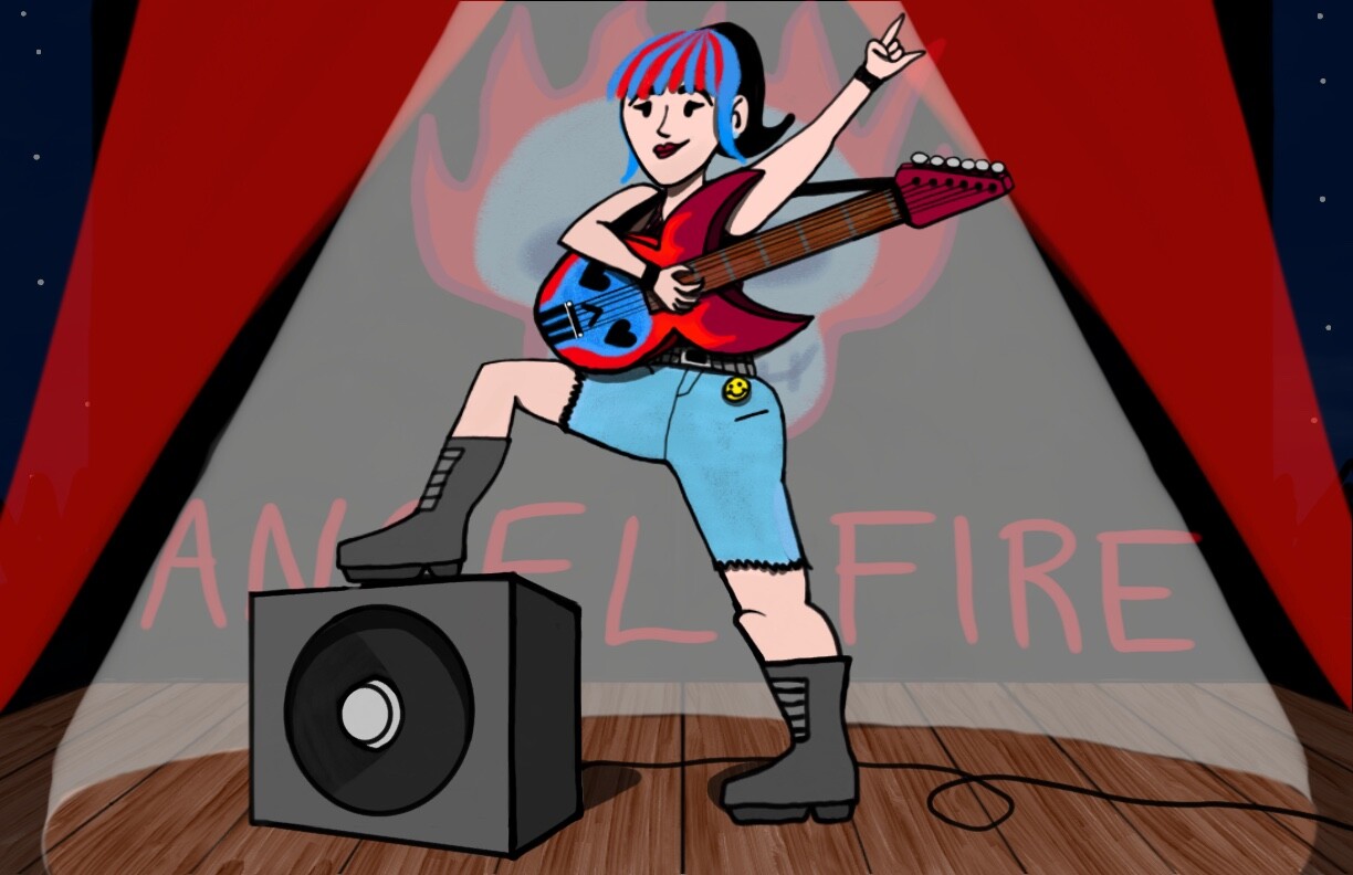 ArtStation - Angel Fire On Stage