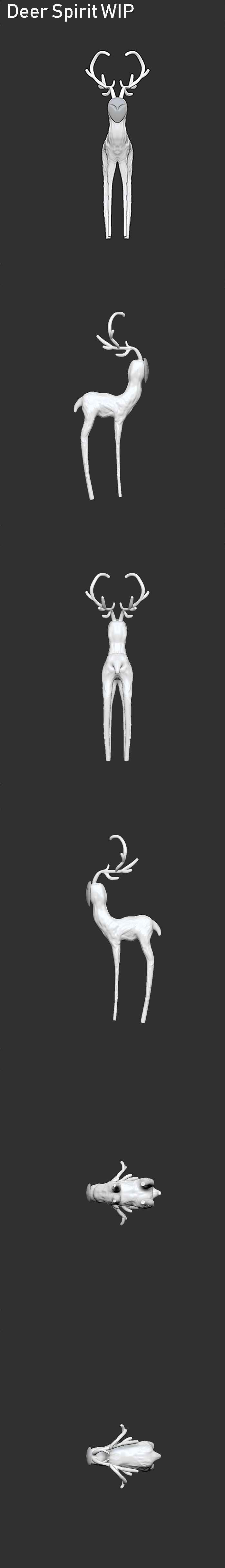 ArtStation - Deer Spirit WIP