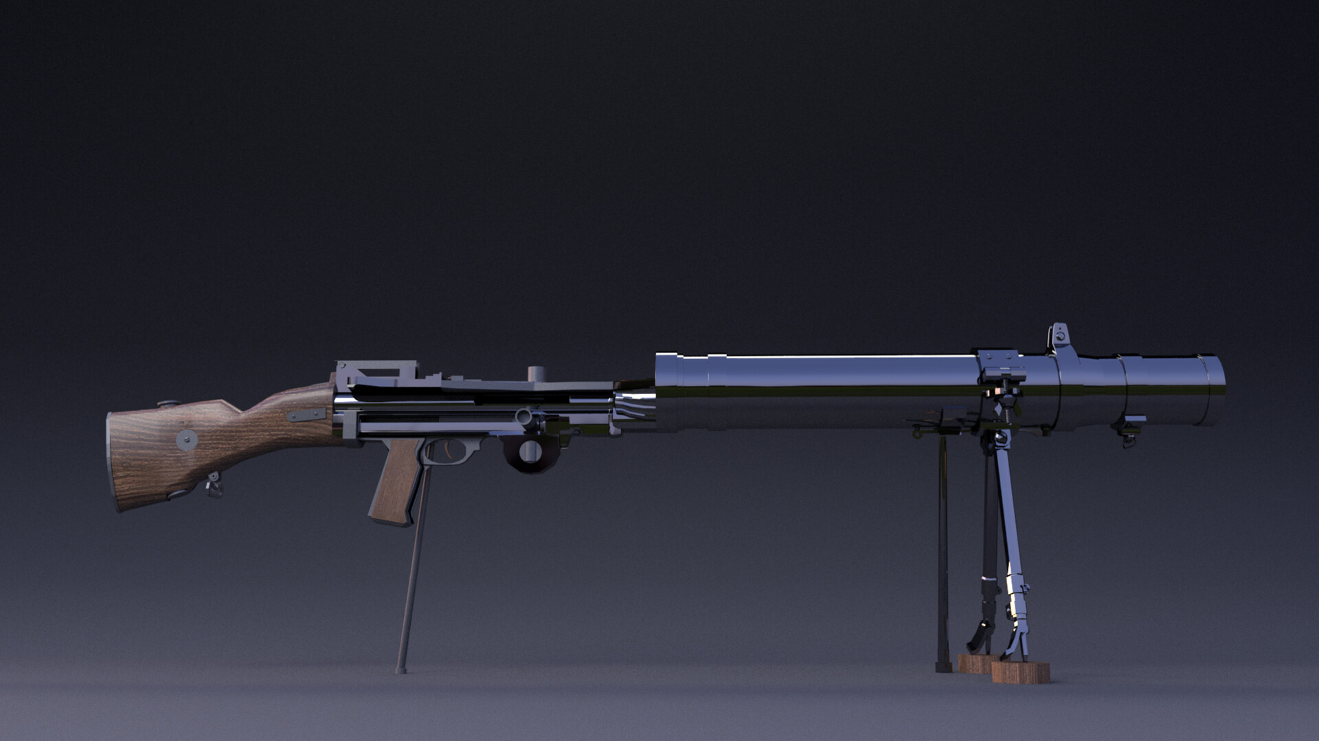 Louise Reigstad - Lewis Machine Gun modeling Collaboration