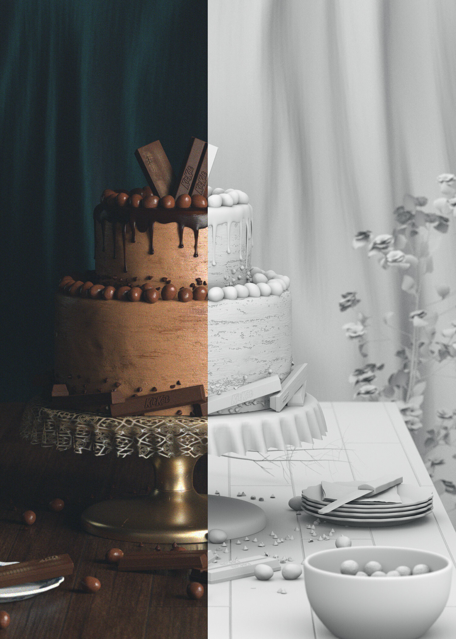 Veda Prashanth - Kitkat Nutties Cake