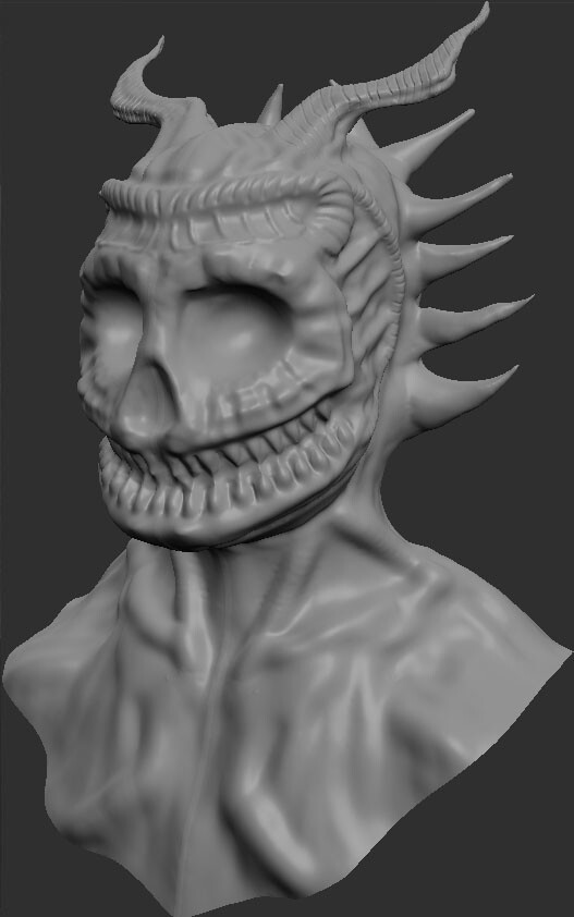 ArtStation - Split face project demon concept 1