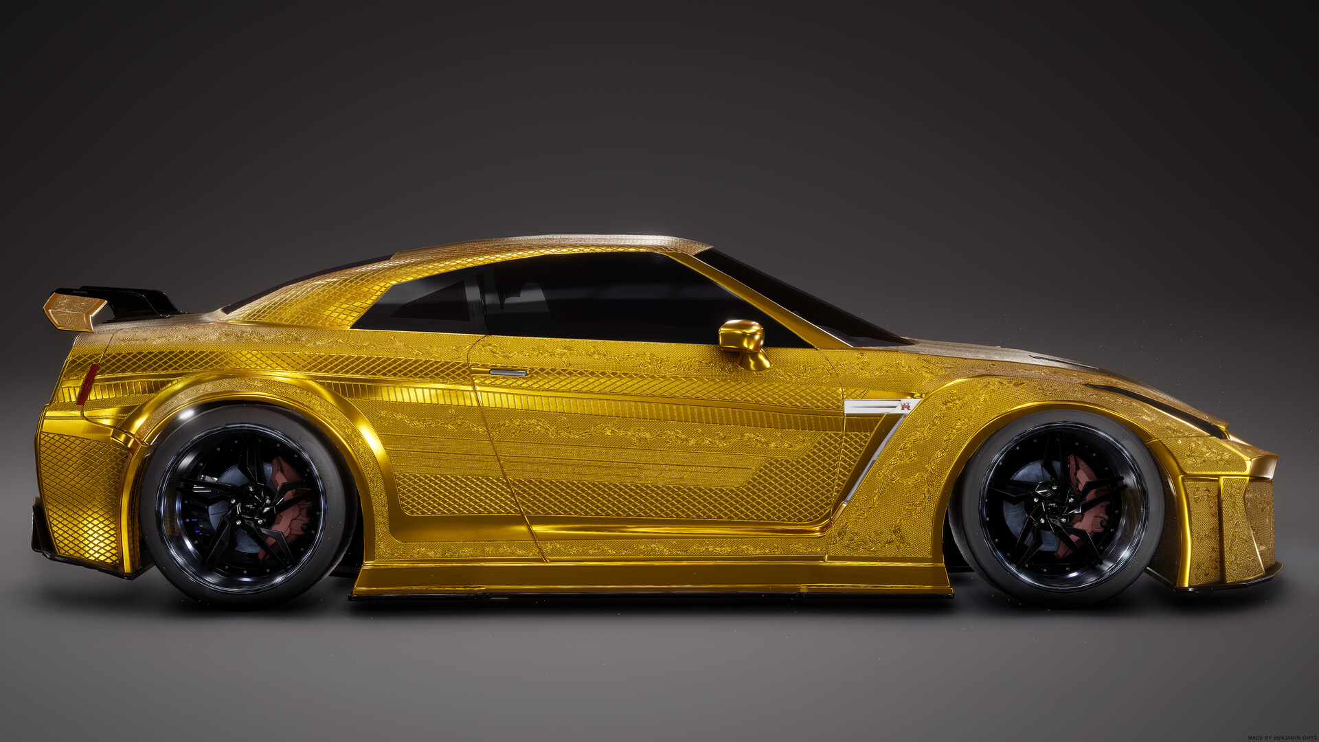 Benjamin Ghys - Engraved Nissan GTR Godzilla