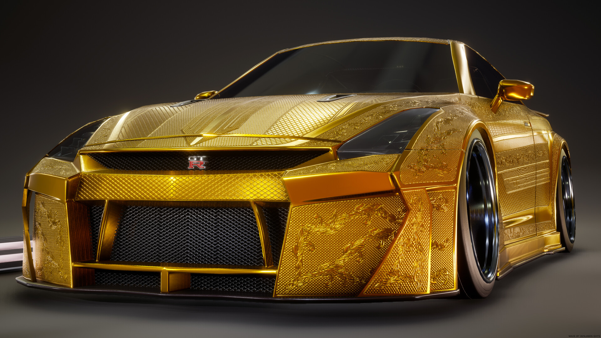 Benjamin Ghys - Engraved Nissan GTR Godzilla