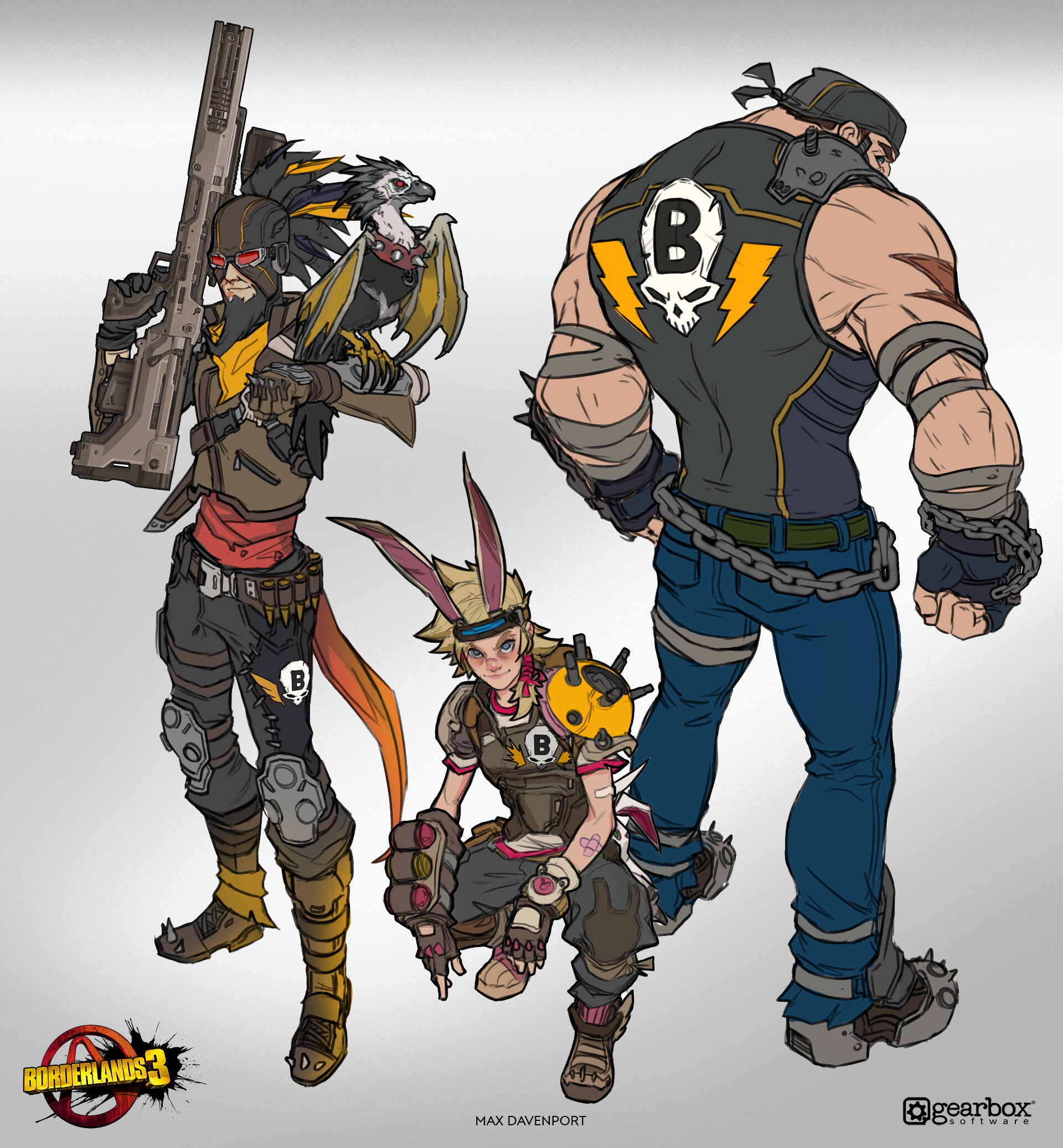 Mordecai Borderlands Concept Art