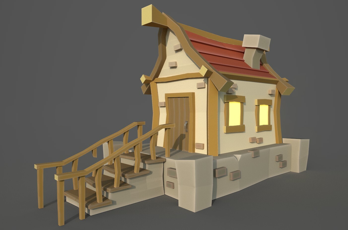 ArtStation - Low Poly House