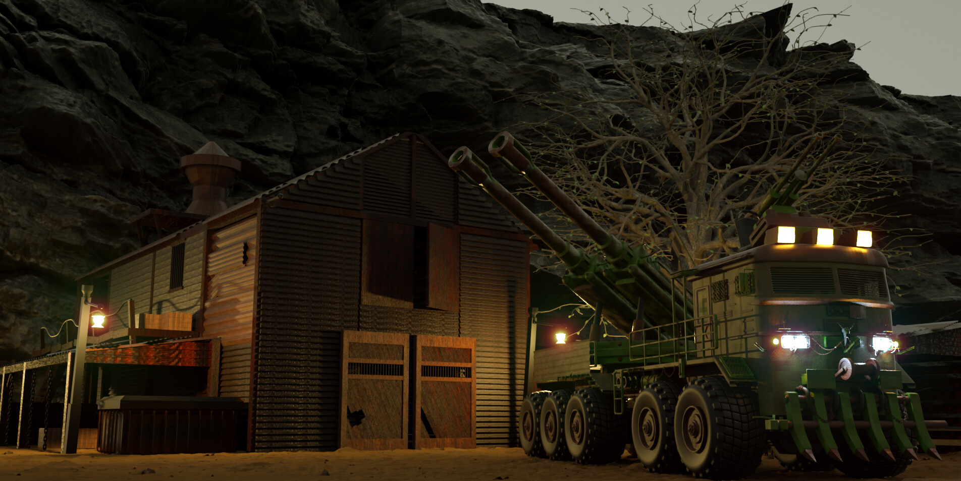 ArtStation - Military Base