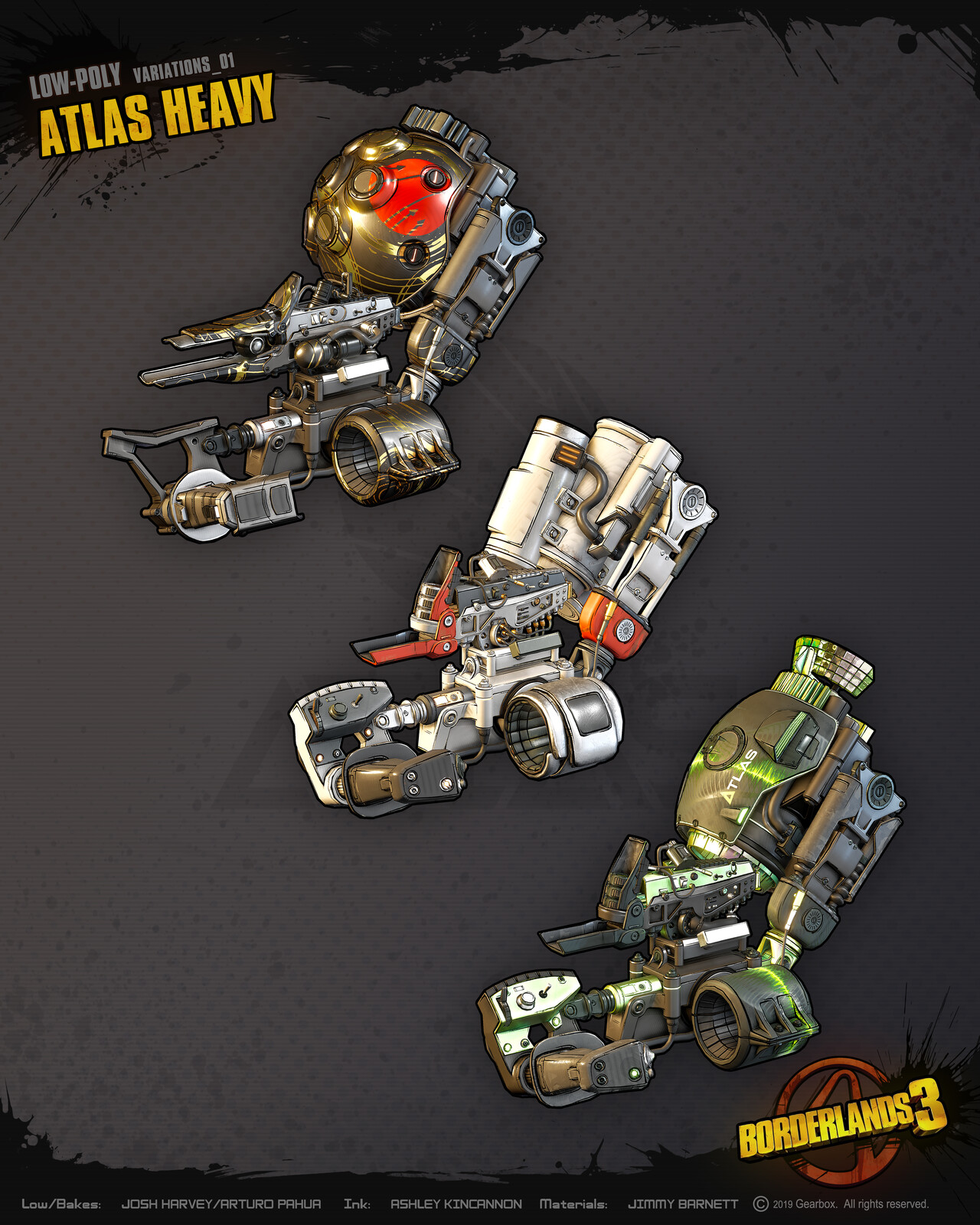Josh Harvey - Borderlands 3 - Atlas Heavy - Lowpoly