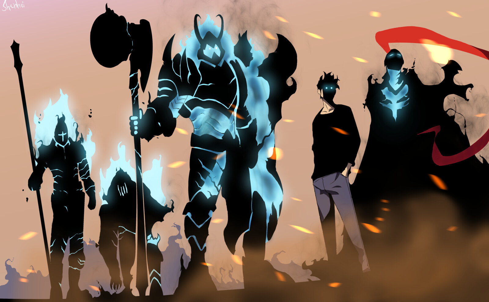 Shen Hei - Solo leveling scene | Fanart