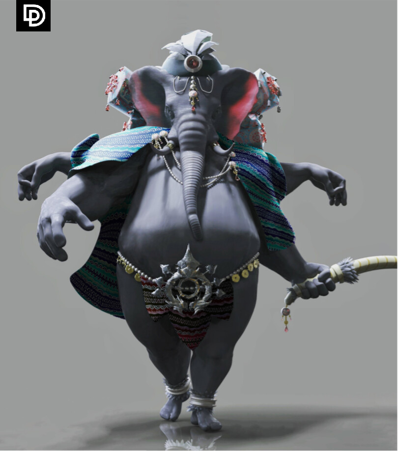 ArtStation - Gods Animals : the Elephant
