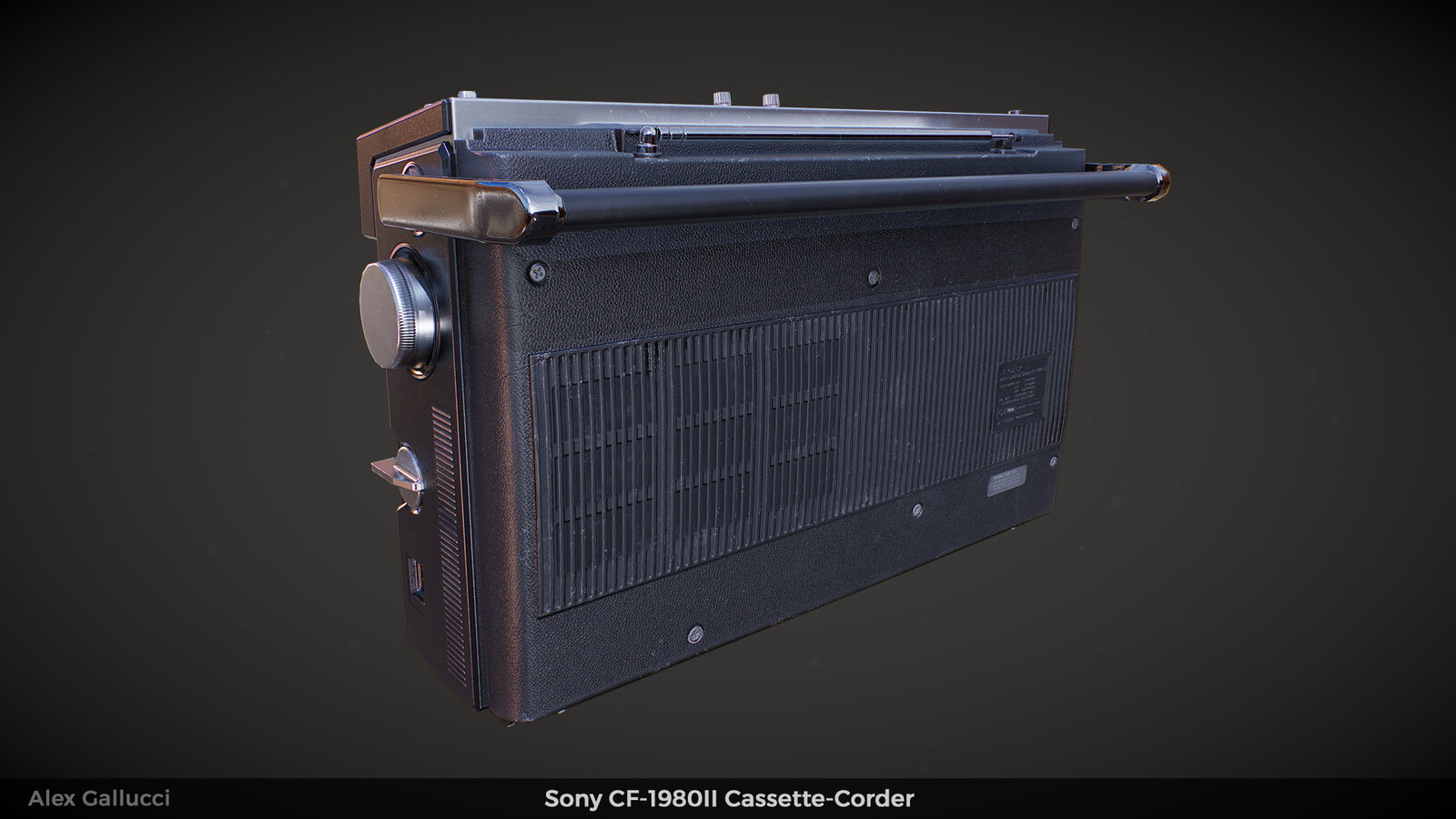 Alex Gallucci - Portfolio - Sony CF-1980II Cassette-Corder