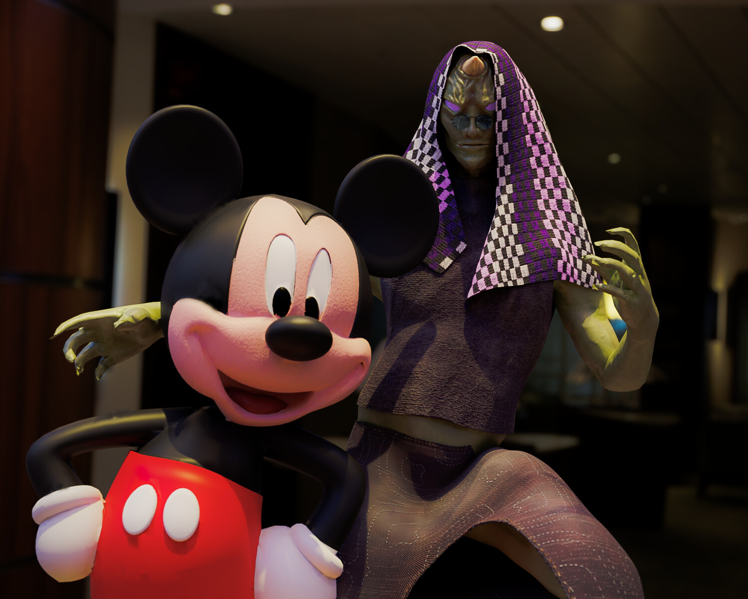 ArtStation - Aliens in DISNEYLAND