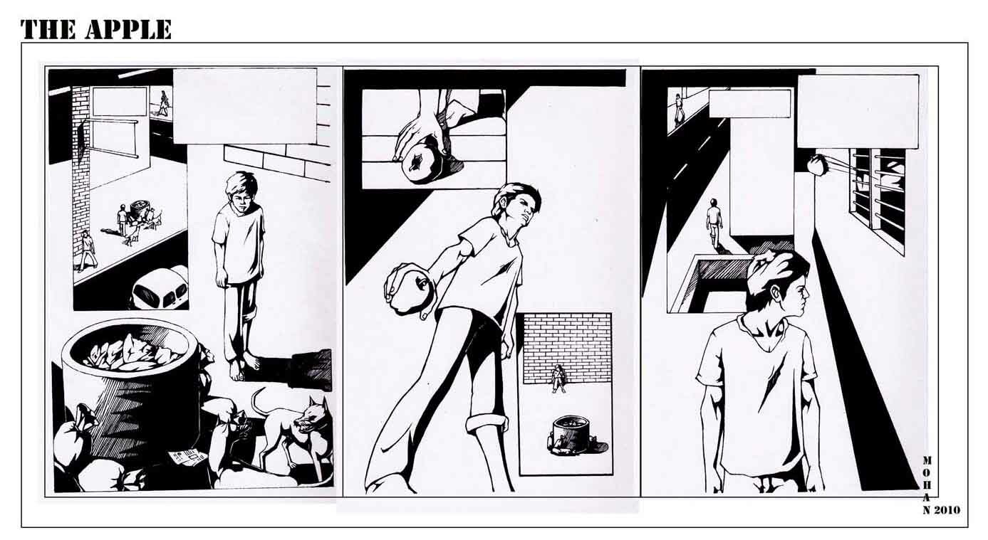 ArtStation - Comic page Illustration 2010 (Pencil and Indian Ink)