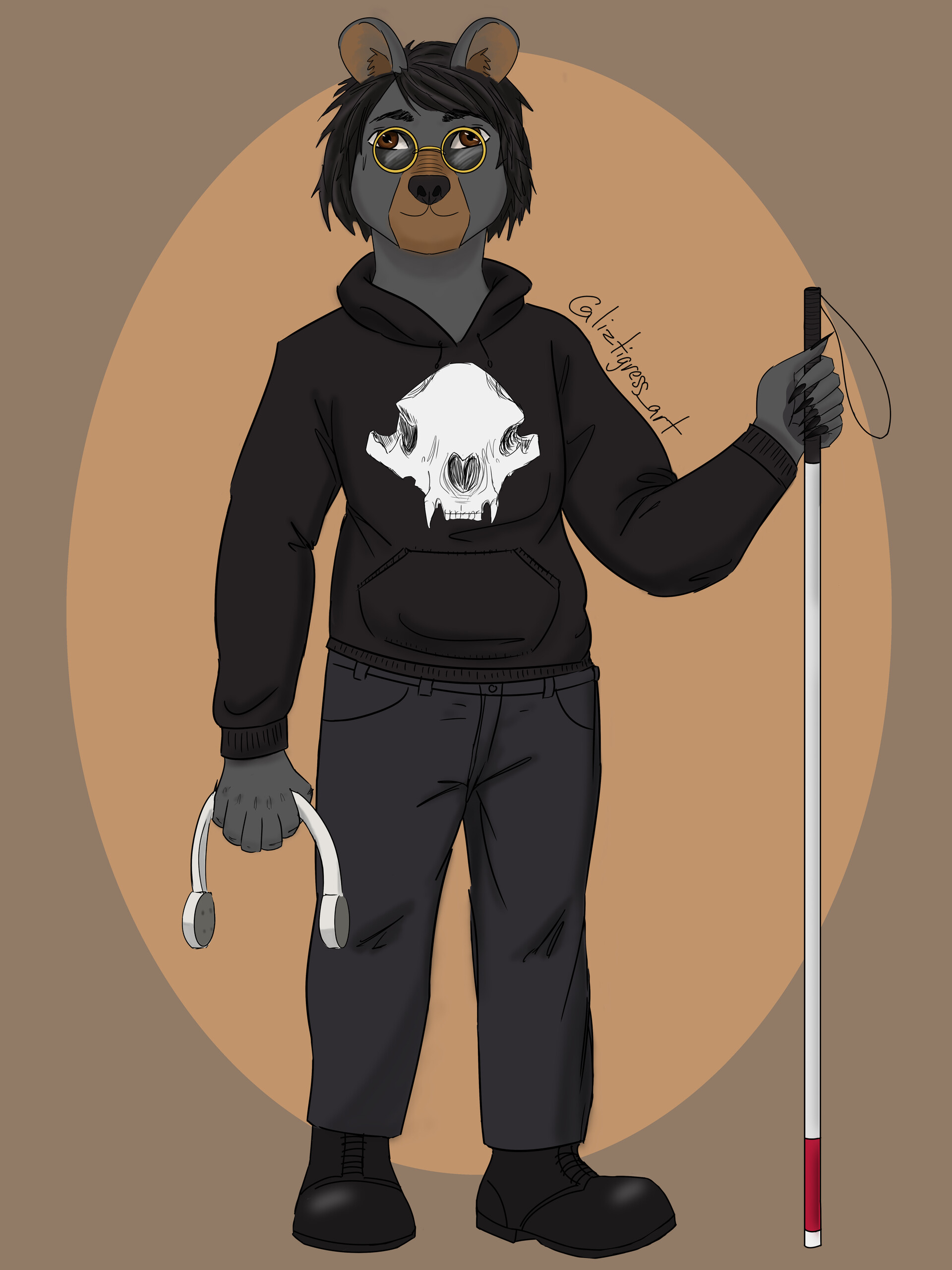 how to draw bear fursona