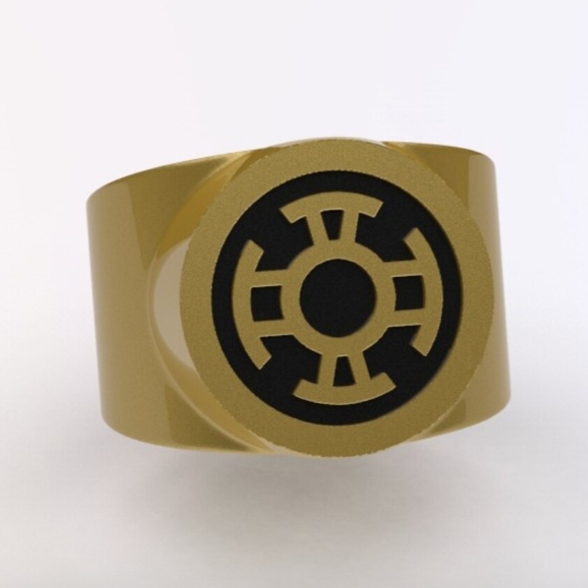 gold lantern corps ring