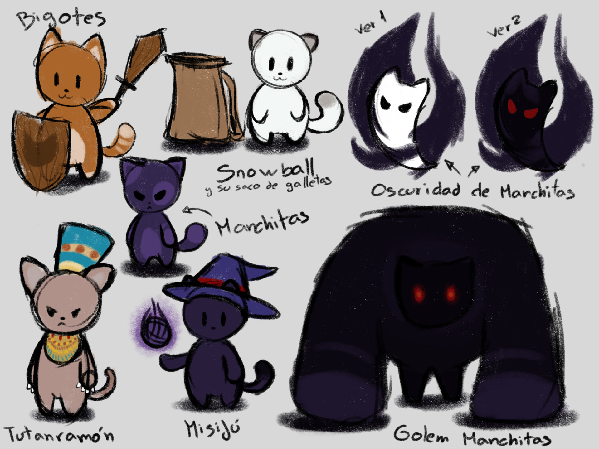 ArtStation - Concept Art for a Cat based videogame