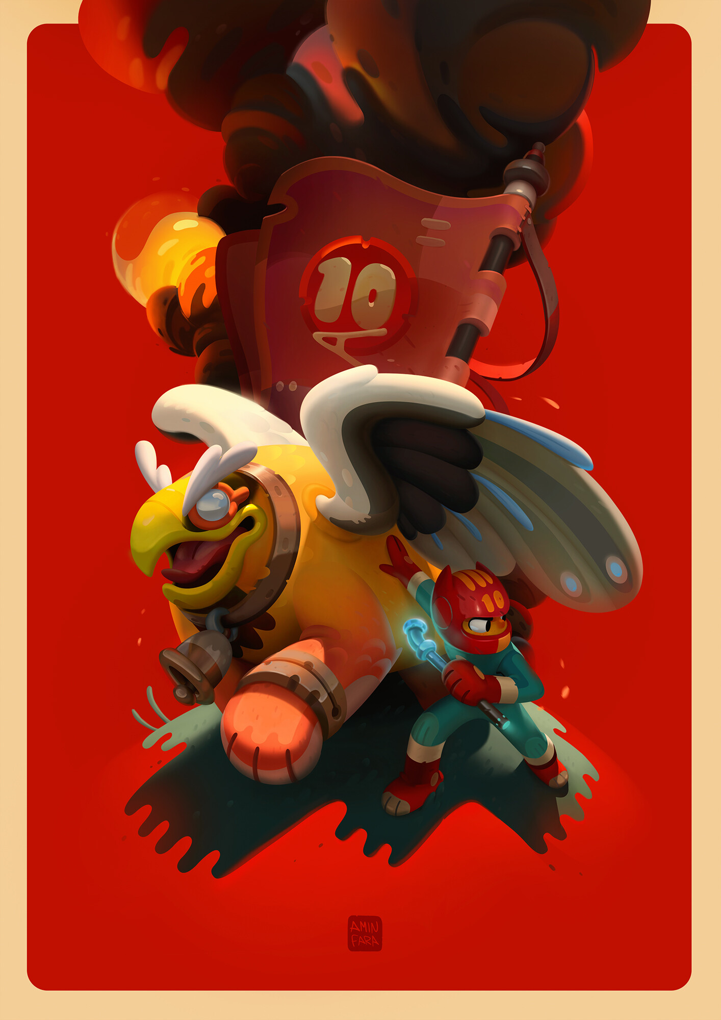 ArtStation - Homa (the bird of luck!)