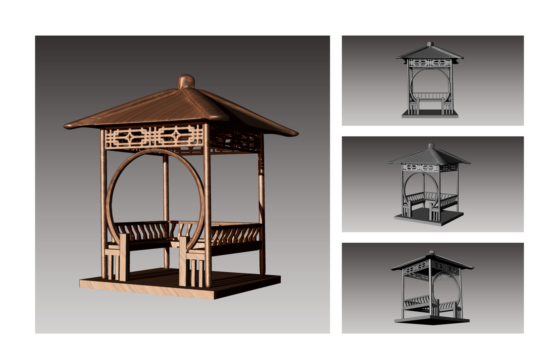 ArtStation - IMS 215 Architectural Asset - Chinese Pavilion