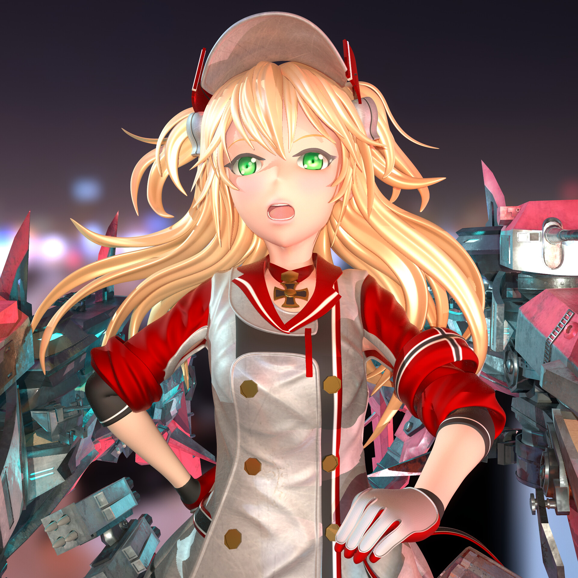 ArtStation - Admiral Hipper 3D (Azur lane)