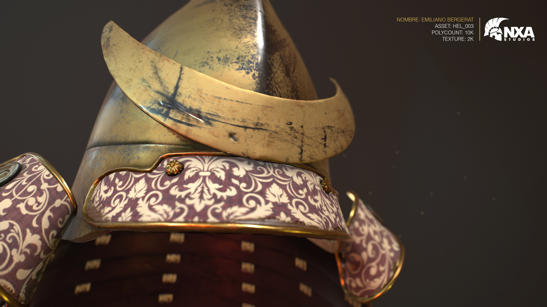 ArtStation - Game Asset: Samurai Helmet
