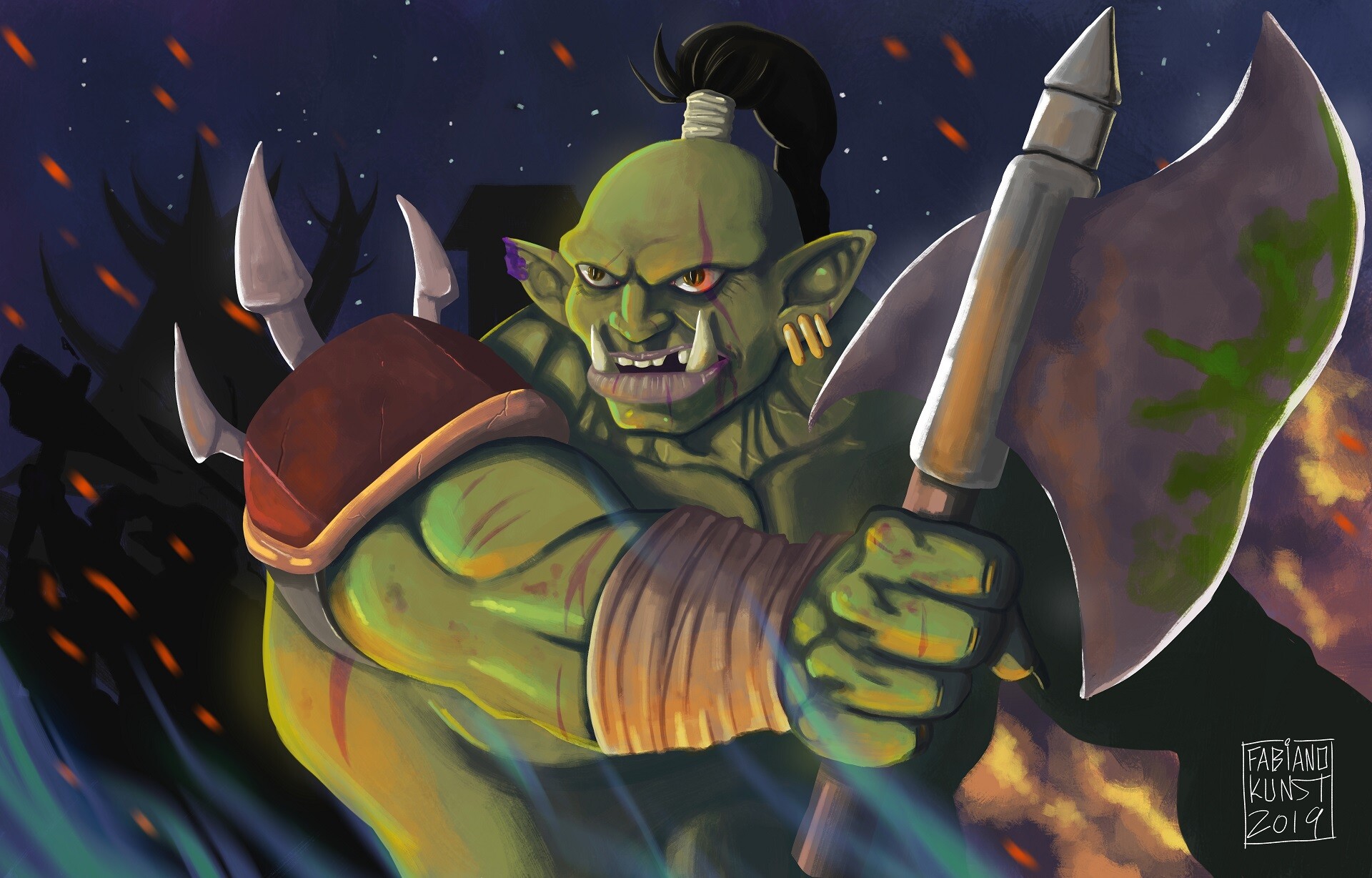ArtStation - Ork in war