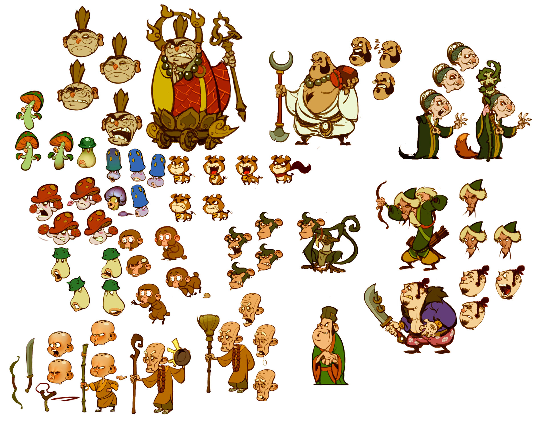 ArtStation - cartoon charactors